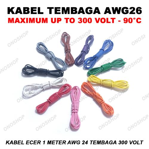 Jual Kabel Ecer AWG 26 Serabut Putih @ 1 Meter - Hitam - Jakarta Barat - Ono Shop_NEW | Tokopedia