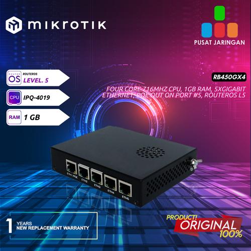 Jual Mikrotik RB450Gx4 Router Indoor RouterOS - Jakarta Pusat - Pusat ...
