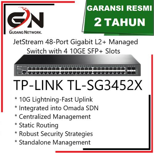 Jual TP-Link TL-SG3452X JetStream 48 Gigabit L2 Managed Switch 4 SFP+ ...