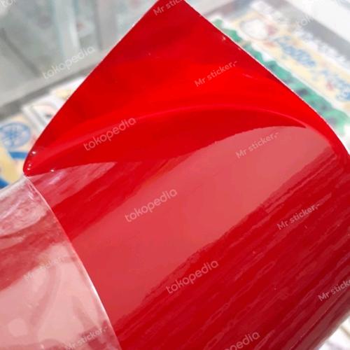 Jual [ MAX DECAL TRANS ] SKOTLET WARPING STIKER WARNA MERAH TRANSPARAN ...
