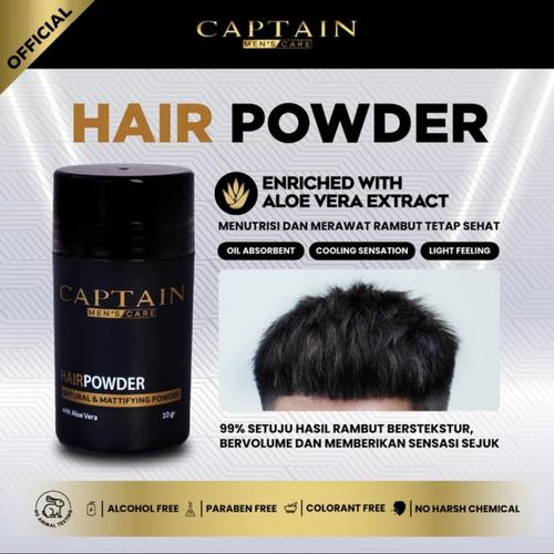 Jual CAPTAIN HAIR POWDER with Aloe Vera ORIGINAL HAIR STYLING - Kota ...