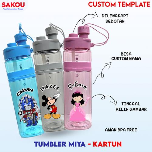 Jual Sakou Custom Template Tumbler Miya Disney Superhero Kartun Botol ...