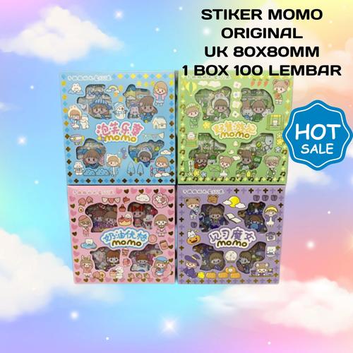 Jual Stiker Momo 100pcs anti air motif kartun lucu2 - MOMO HIJAU ...