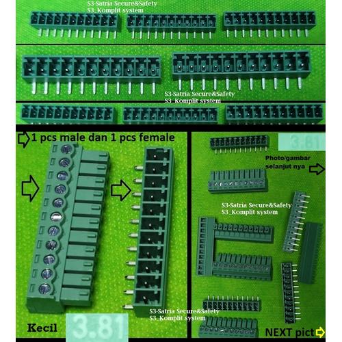 Jual Pluggable 11P 3.81 Terminal kabel 11Pin 11 pin P Plugable Block 3 ...
