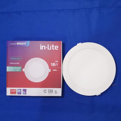 Jual INPS628R 18W Lampu Downlight Panel Inbow LED Bulat/Round Inlite ...