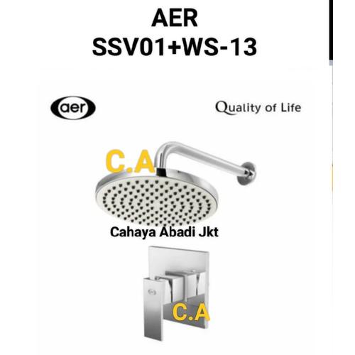 Jual AER PAKET HEMAT KRAN TANAM SHOWER PANAS DINGIN SSV01 + WS-13 - Jakarta Pusat - CAHAYA ABADI ...