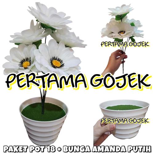 Jual Bouquet Bunga Amanda/ Bunga Plastik/ Pajangan Plastik/ Rumput ...