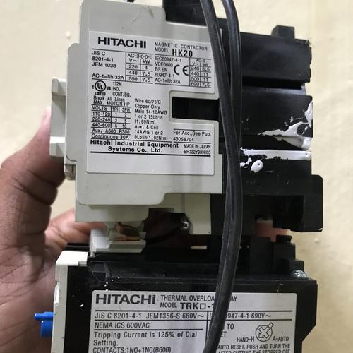 Jual Thermal overload relay dan magnetic contactor hitachi set - Kota ...