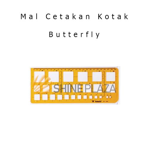 Jual Mal Cetakan Persegi Butterfly BT-845 - Penggaris Teknik Square ...