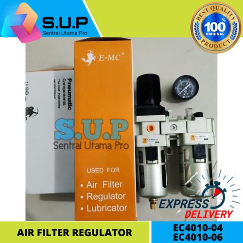 Jual Air Unit EC4010-04 / EC4010-06 Filter Regulator EMC Pneumatic ...