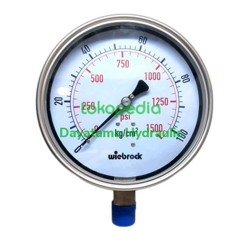 Jual 2,5kg - 100kg PRESSURE GAUGE / MANOMETER 6" INCH FULL STAINLESS ...
