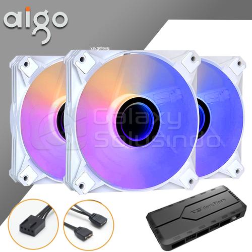 Jual AIGO DARKFLASH Infinity 8 ARGB 120mm 3in1 Case Fan - White - Kota ...