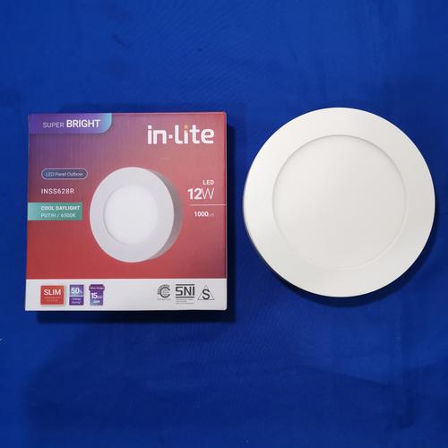 Jual INSS628R 12W Lampu Downlight Panel Outbow LED Bulat/Round Inlite ...