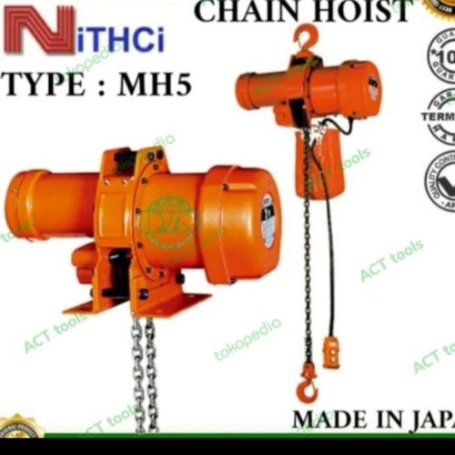 Jual Electric Chain Hoist 2 ton x 12 Meter Nitchi Japan - Jakarta Pusat ...