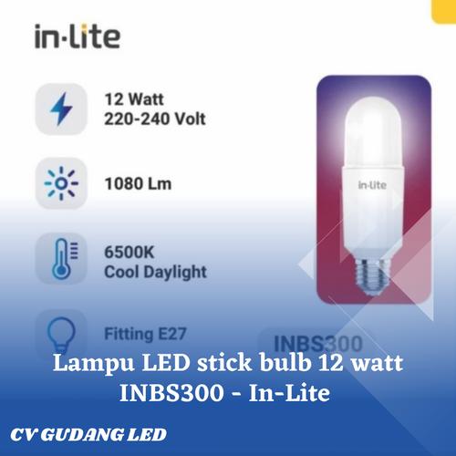 Promo Lampu LED Stick Bulb 12 Watt INBS300- In-Lite - Kab. Sleman ...