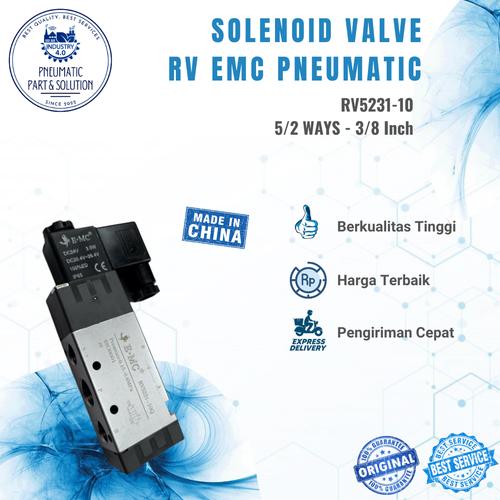 Jual Solenoid Valve RV5231-10 3/8 Inch Pneumatic 5/2 ways EMC - AC220V ...
