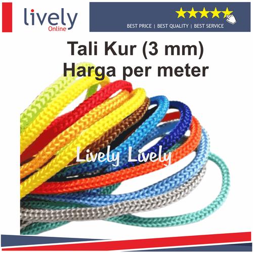 Promo Tali Kur 3mm Warna Warni per meter - 22.Ungu Tua - Jakarta Barat ...