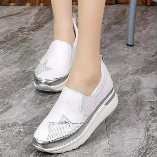 Jual Sepatu slip on wedges wanita fashion formal ringan nyaman ...