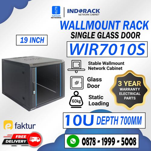Jual WIR7010S WALLMOUNT Rack SERVER INDORACK 10U 700MM Single Glass ...