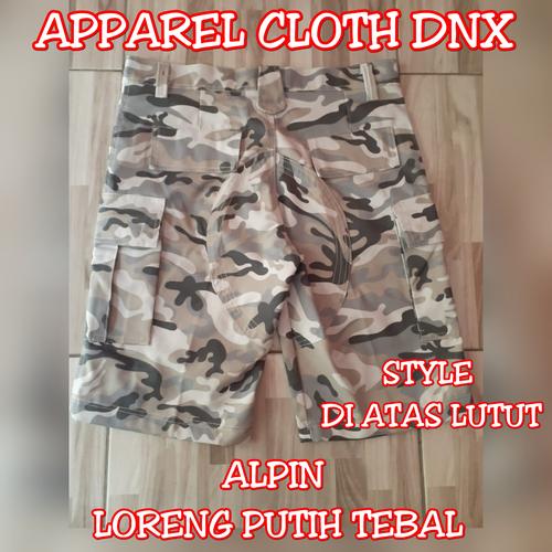 Jual CELANA ALPIN ALPINE ALPINA PENDEK LORENG DORENG ARMY PUTIH PUNK ...