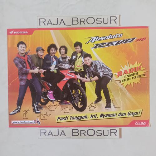 Jual Poster brosur katalog leaflet Honda Revo Absolute 110 2010 - Kab ...