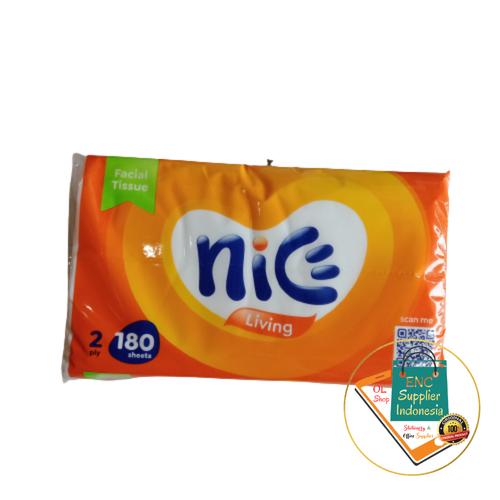 Jual NICE Facial Tissue 180 Sheets 2 Ply tisu wajah per pak - plus ...