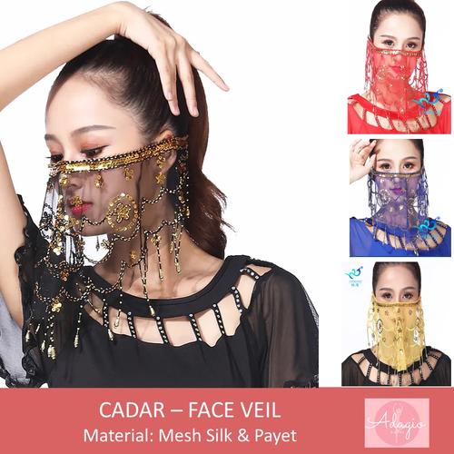 Jual CADAR FACE VEIL SYAL MUKA PESTA KOSTUM BELLY DANCE HALOWEEN PARTY ...