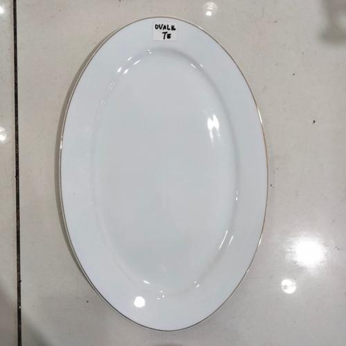 Jual JM piring oval 16 inch / piring keramik saji prasmanan Sayur ikan ...