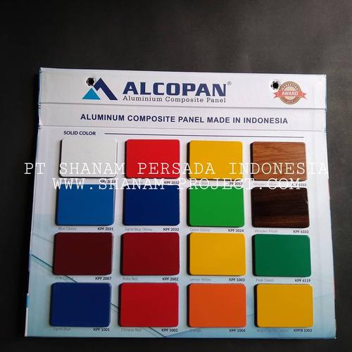 Jual ACP PVDF Alcopan 4 mm Warna Doff/Glossy/Metalic - Kab. Bandung ...