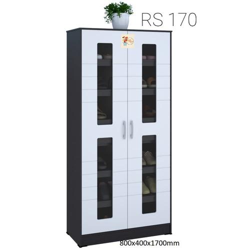 Jual Rak Sepatu 2 Pintu Tinggi 170cm - Shoe Rack Jumbo Pintu Kaca ...