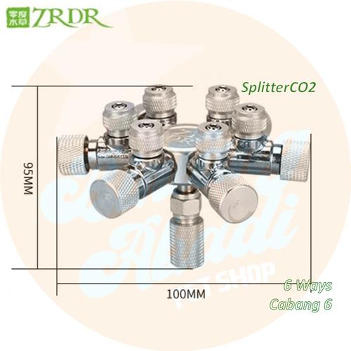 Jual ZRDR Splitter CO2 Cabang 6 Ways Spliter Regulator CO2 - Jakarta ...