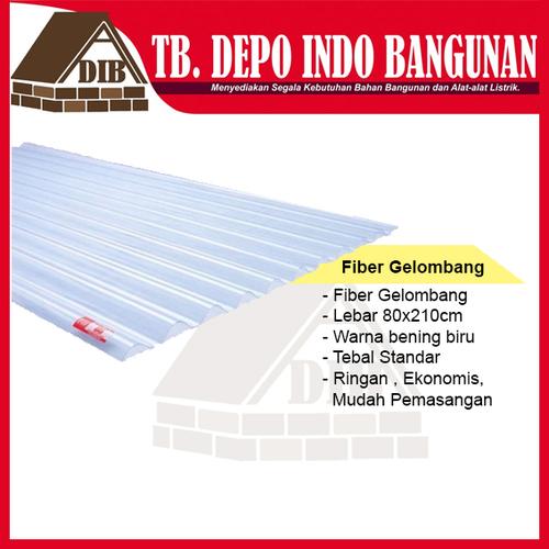 Jual FIBER GELOMBANG BENING 2.1 METER PVC 210cm FIBER ATAP PVC ASBES ...
