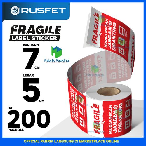 Jual Stiker fragile jangan di banting 7cm x 5cm stiker label pengiriman ...