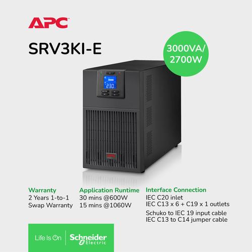 Promo UPS APC Online SRV 3000VA 2700W SRV3KI-E Cicil 0% 3x - Jakarta Utara - APC Official_NEW ...