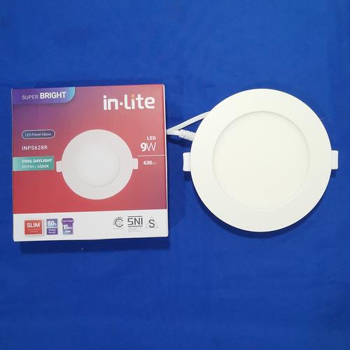 Jual INPS628R 9W Lampu Downlight Panel Inbow LED Bulat/Round Inlite ...