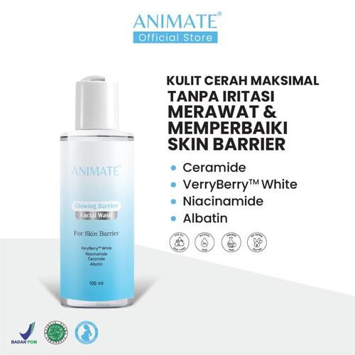 Jual Animate Glowing Barrier Facial Wash 100 ml Original - Kota ...
