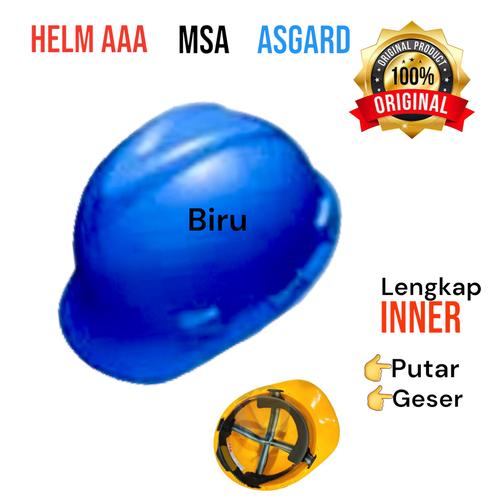 Jual Helm Safety Proyek Berbagai Midel AAA ASGARD MSA - Biru, MSA GESER ...