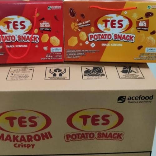 Jual Parcel lebaran Tes Potato Snack kemasan ktk 320gr rasa BBQ dan ...