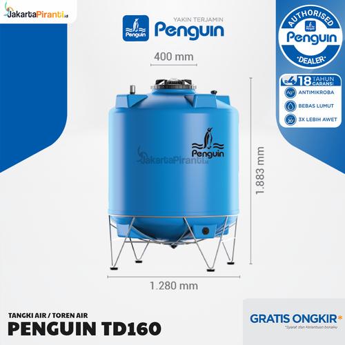 Jual Penguin Tangki | Toren | Tandon Air TD 160 1500 liter - Hitam ...