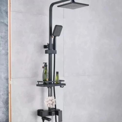 Jual SHOWER TIANG MIXER HITAM KOTAK/SHOWER COLUMNT BLACK KOTAK 3 FUNGSI ...