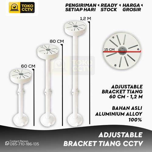 Jual Adjustable Bracket Tiang CCTV Outdoor, Panjang Bracket Tiang 60Cm ...