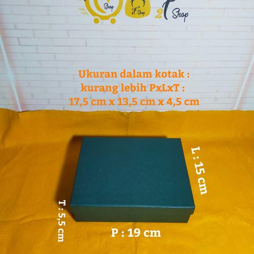 Promo Box Kotak Bingkisan Kemasan Souvenir Gift Box Hard Box - Hijau ...