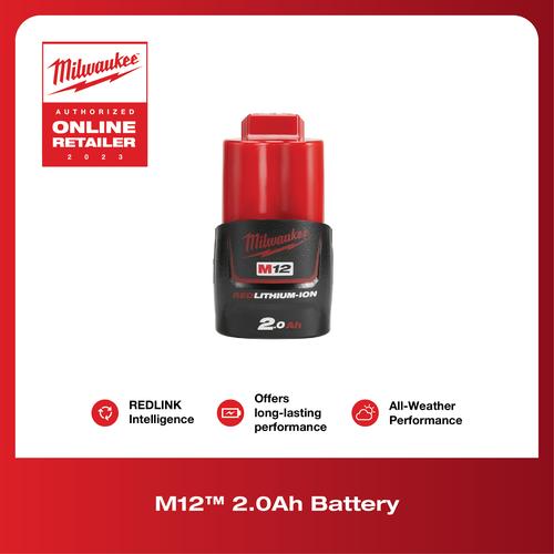 Jual Milwaukee M12B2 M12 REDLITHIUM 2.0Ah Battery - Jakarta Utara ...