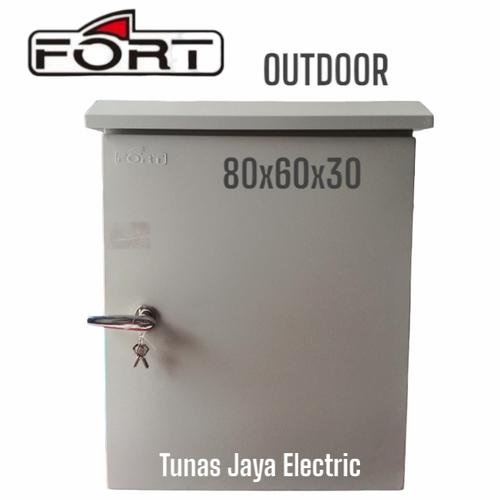 Jual Box Panel Metal Model Topi OUTDOOR 80x60x30 IP55 FORT (PREMIUM ...