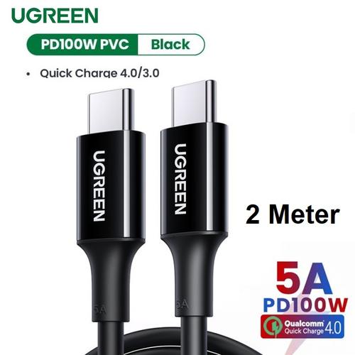 Jual UGREEN Kabel Data TYPE C TO TYPE C 100W 5A 2M Super Fast Charging ...