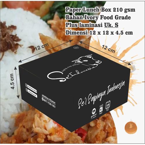 Jual Paper Lunch Box - Ivory 210 GSM - Size S - 2 Warna - Jakarta Pusat ...