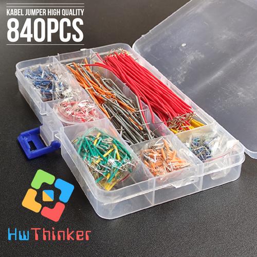 Jual Kabel jumper Tunggal U Breadboard Project Board Protoboard 840pcs ...