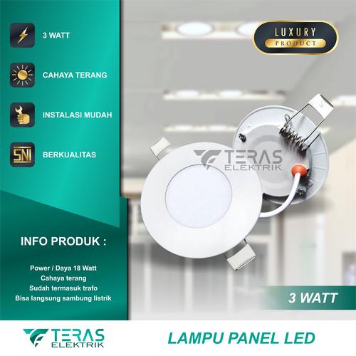 Jual Lampu downlight panel led 3 watt - Warmwhite - Kota Tangerang ...