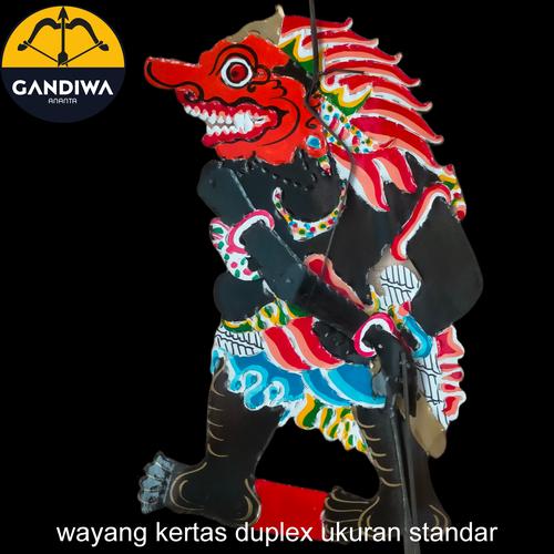 Jual wayang kulit buto rambut Geni berbahan kertas karton duplex - Kab ...