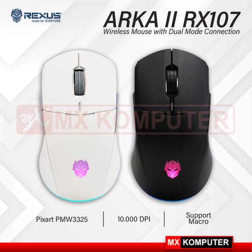 Jual REXUS ARKA II RX-107 Wireless Dual Conection Gaming Mouse ARKA 2 ...